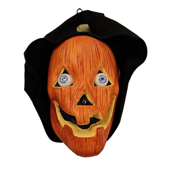 Halloween | Holiday | Happy Pumpkin Animated Face Hanging Talking Door ...